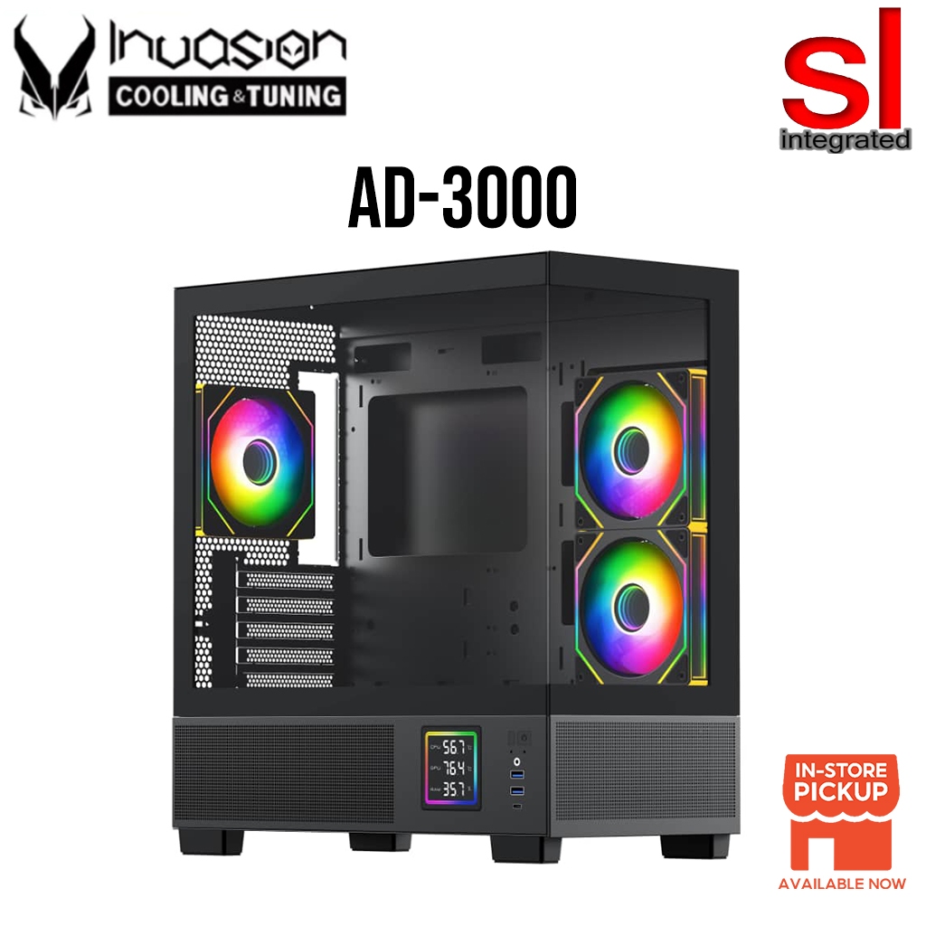 INVASION AD-3000 M-ATX Gaming Casing -(พร้อมพัดลม Aurora) | Shopee Thailand