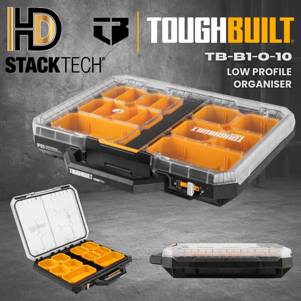 TOUGHBUILT STACKTECH Low Profile Organizer / Heavy Duty STACKTECH Low Profile Organizer / กล่อง ...