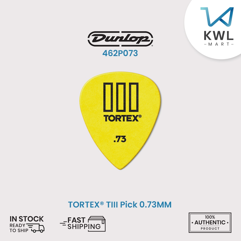 Jim Dunlop 462P073 TORTEX TIII Guitar Pick 0.73MM | Shopee Thailand