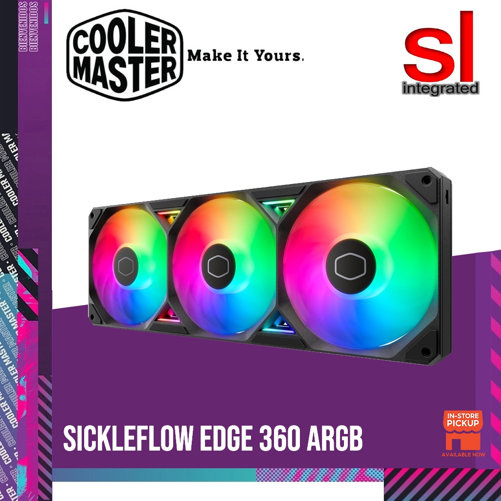 Cooler Master SickleFlow Edge 360 พัดลมระบายความร้อนเหลว ARGB เฟรมเดียว ...