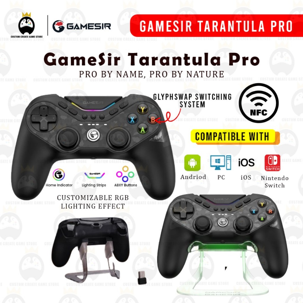 Gamesir Tarantula Pro คอนโทรลเลอร์เกมหลายแพลตฟอร์มสําหรับ [PC แล็ปท็อป Android IOS 13 + Nintendo ...