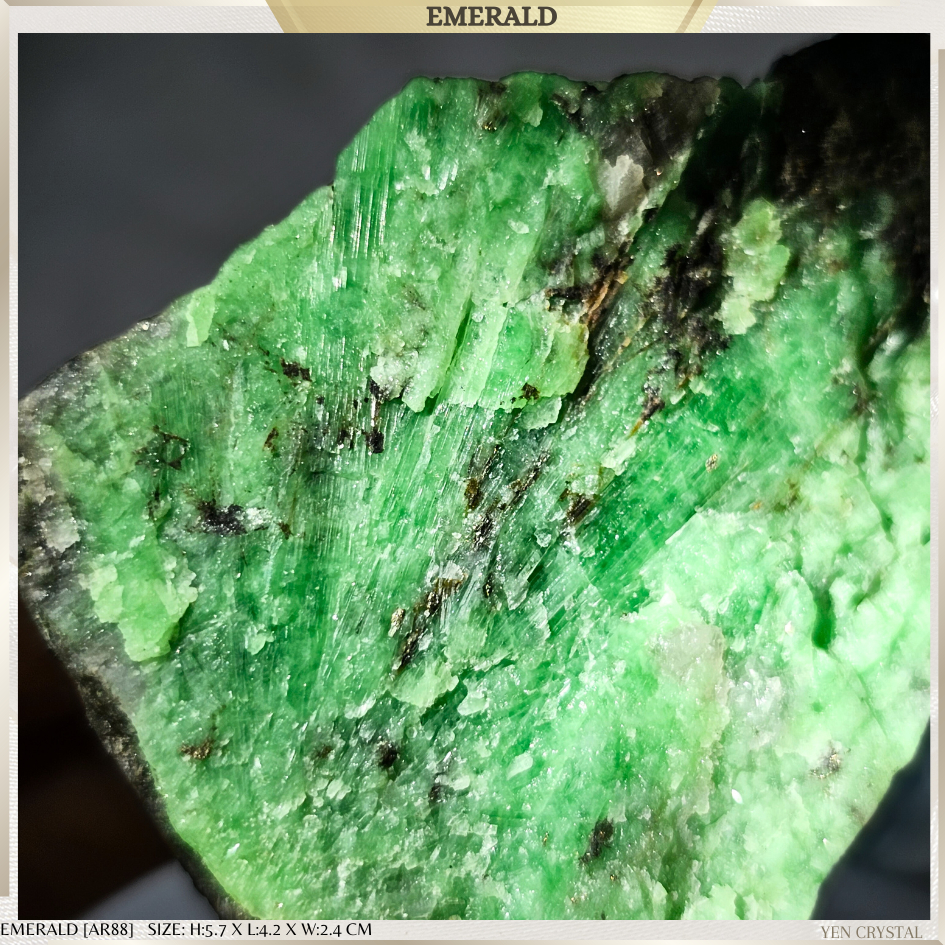 Emerald นําเข้าจาก ZAMBIA, KAGEM MINE [AR88] *PREMIUM GRADE* Boost Energy, จักรเอ้ง, โฟกัส, ดีท็ ...