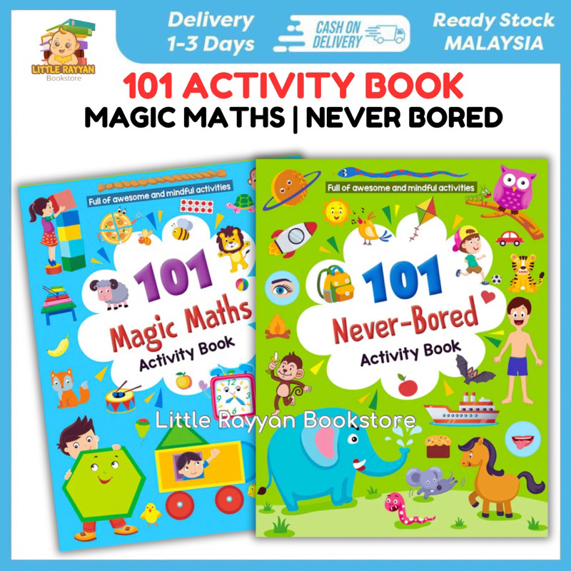 101 ACTIVITY BOOK (NEVER BORED / MAGIC MATHS) | Shopee Thailand 101 ACTIVITY BOOK (NEVER BORED / MAGIC MATHS) | Shopee Thailand
