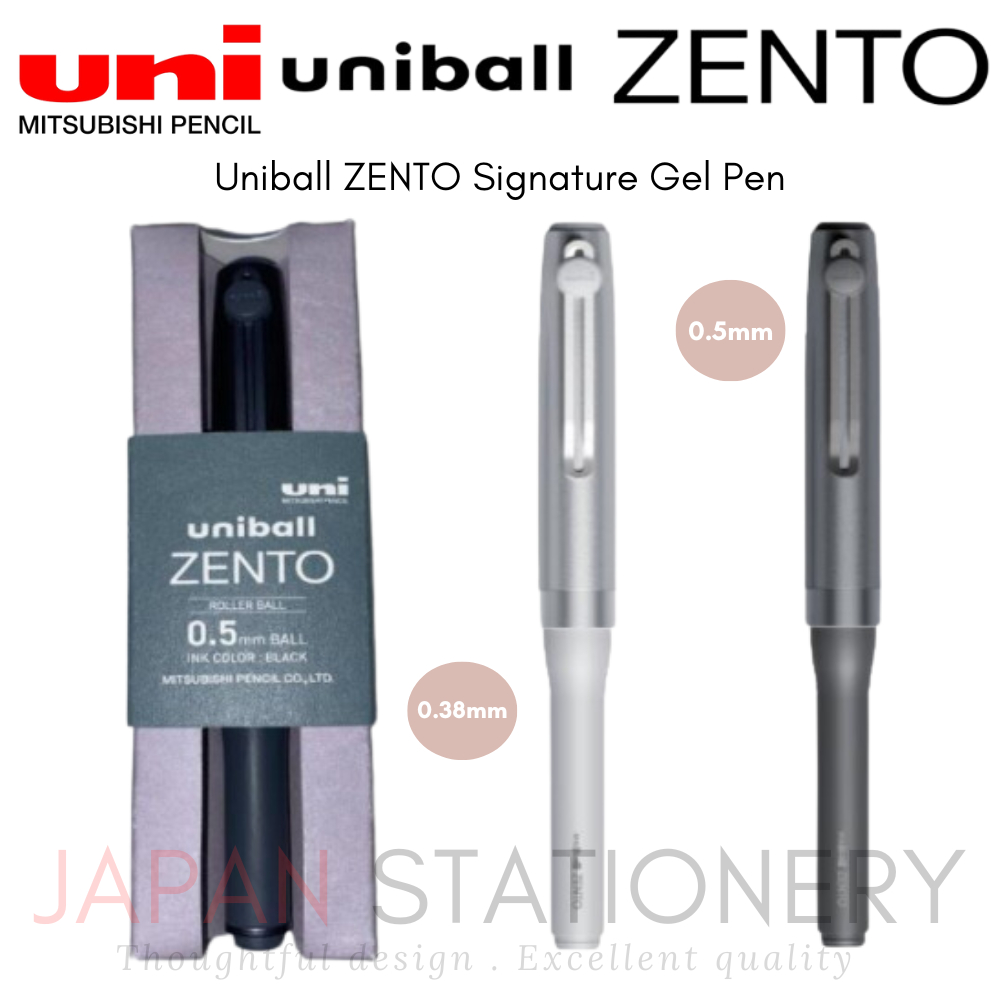 Uni Mitsubishi Uniball ZENTO Signature Gel Pen 0.38/0.5mm UBZH38.26 UBZH05M.24 | Shopee Thailand