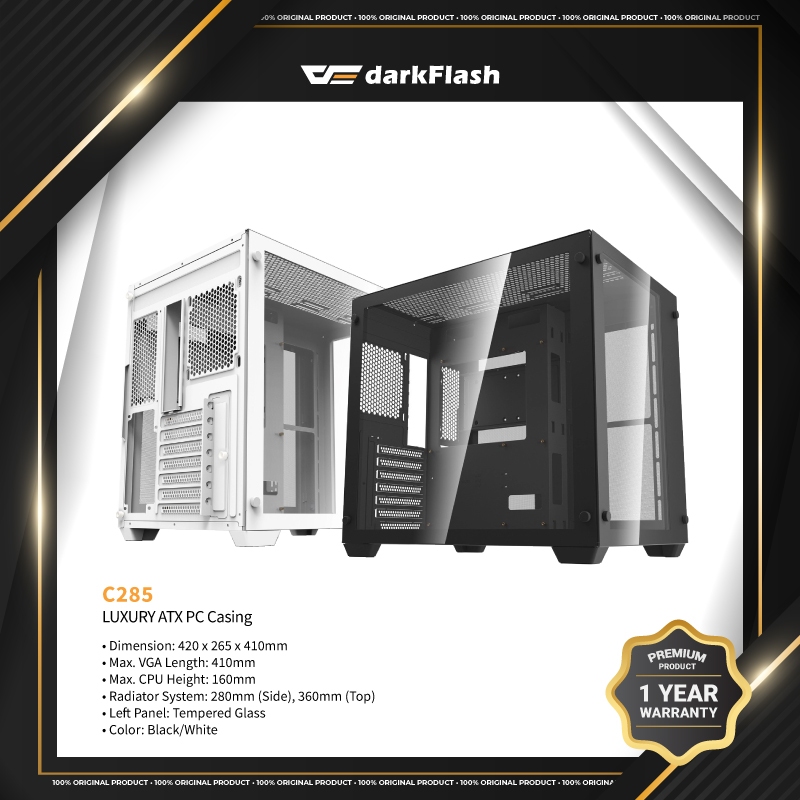 DarkFlash C285 LUXURY ATX PC Casing | Shopee Thailand