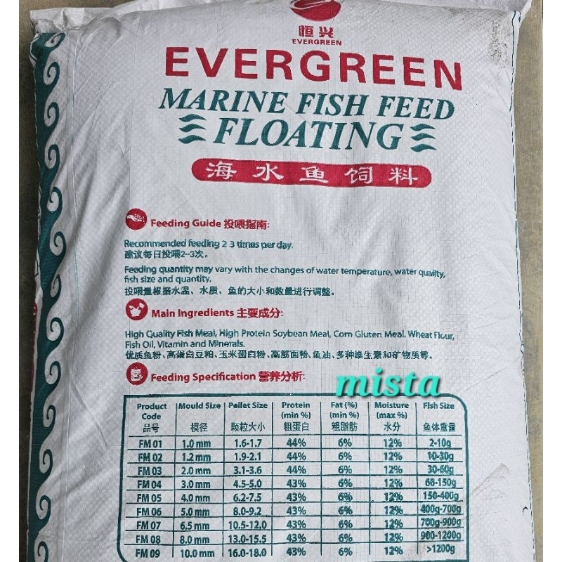 (Repack) Evergreen High Protein 45% FM01 43% FM02 Pallet Pelet Dedak ...