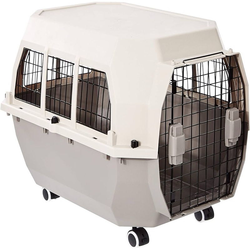 Basics Pet Carrier Kennel พร้อมช่องระบายอากาศลวดโลหะ ขนาด 28 นิ้ว (BIG ...