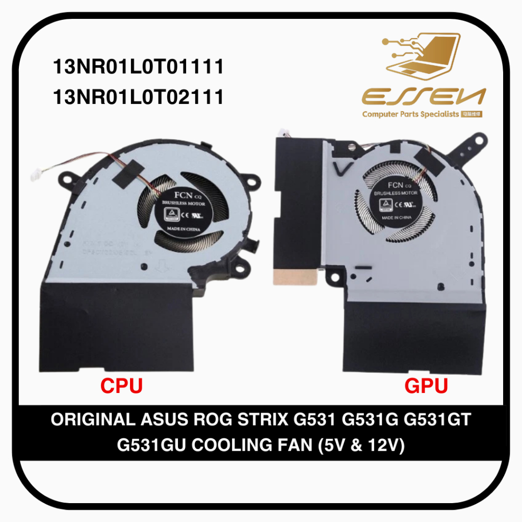 ASUS ROG STRIX G531 G531G G531GT G531GU DFSCK22105182L CPU & GPU ...