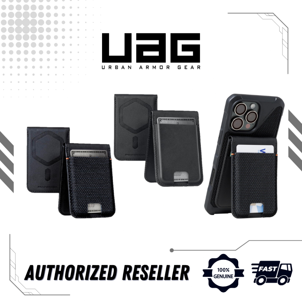 UAG Metropolis Magnetic Wallet Stand, Card Holder with Kickstand RFID ...