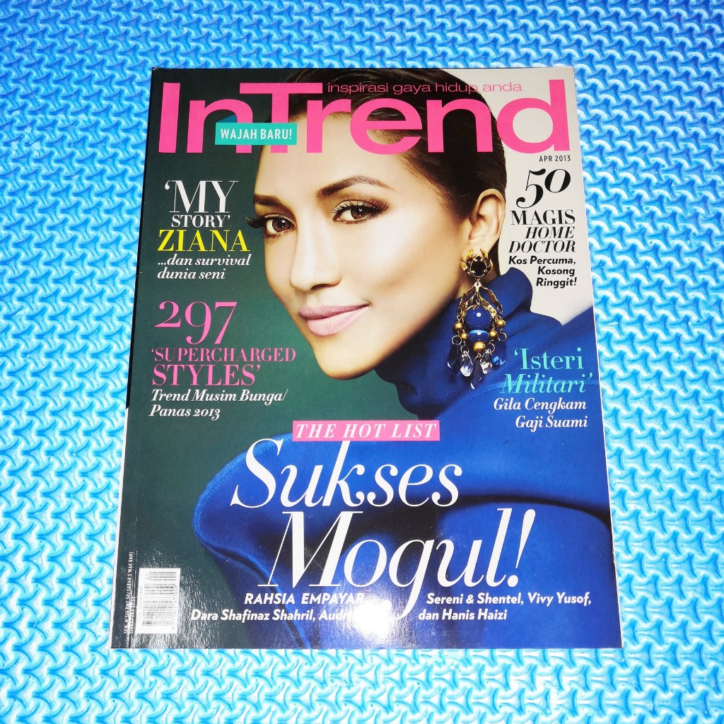 ฝาครอบ Majalah InTrend Apr 2013 Ziana Zain | Shopee Thailand