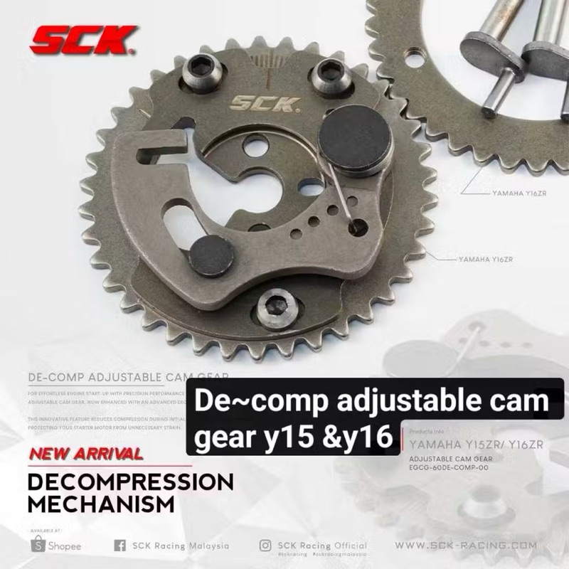Sck RACING TIMINNG GEAR DECOMPIN DECOM PIN Y15zr Y16zr Y16 Y15 LC135 LC ...