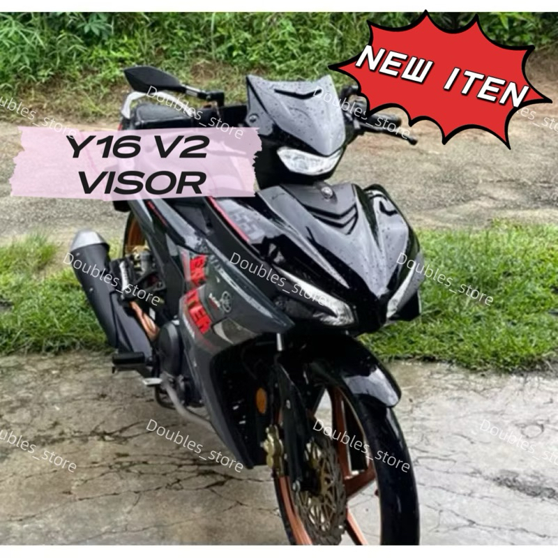 Yamaha Y16ZR V2 ABS CARBON & BLACK COWLING VISOR WINDSHLED พร้อมชุดยาง ...