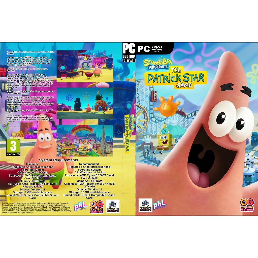 (PC Dvd) SpongeBob SquarePants The Patrick Star Game | Shopee Thailand