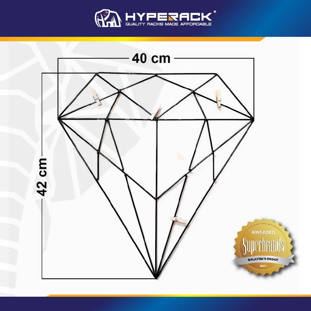 Hyperack TM️ *ฟรีคลิปไม้* เพชรรูปร่างตารางเหล็ก DIY โลหะตารางภาพตกแต่ง ...