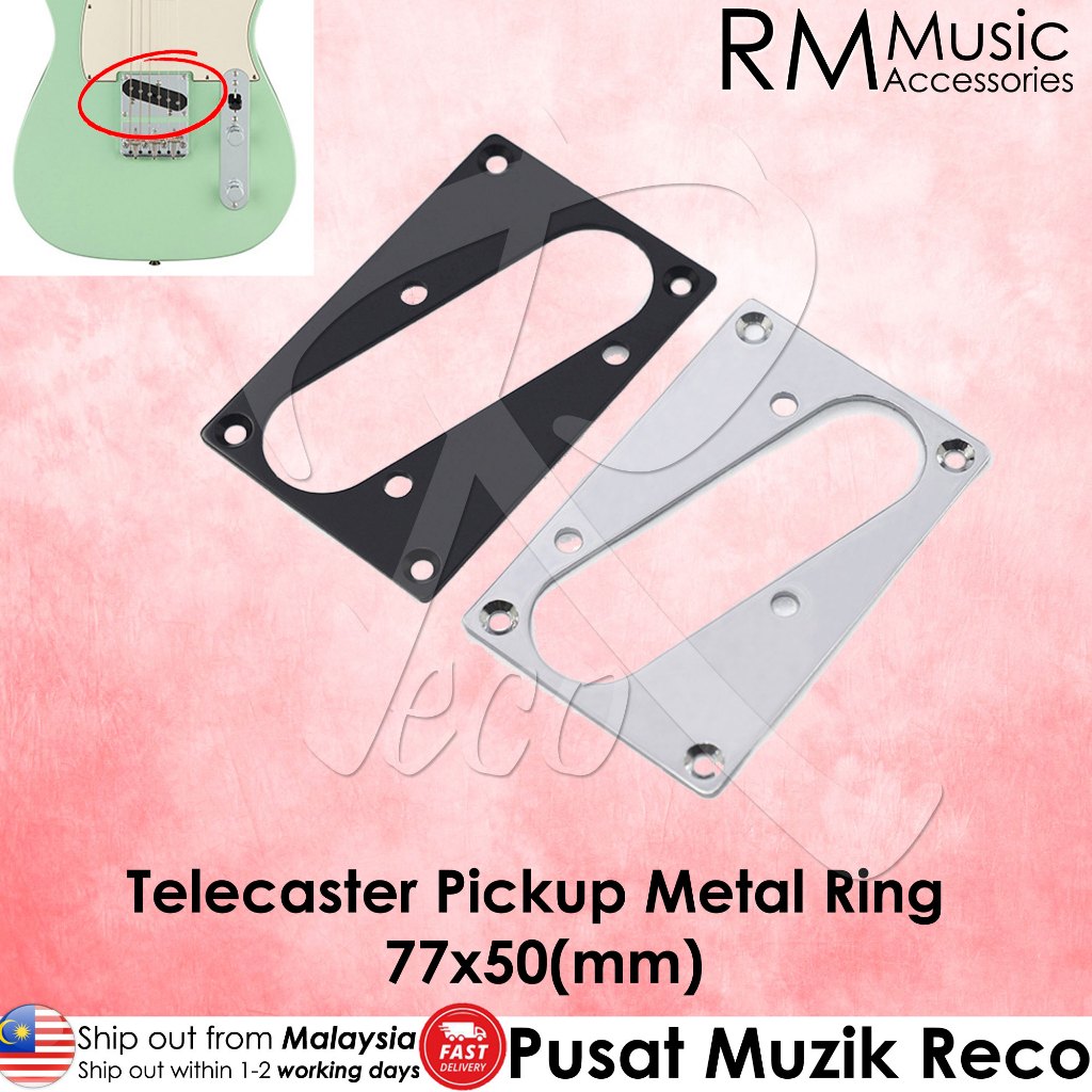 Rm Telecaster Pickup Ring Tele Single Coil Pickup แหวนโลหะสีดํา ...