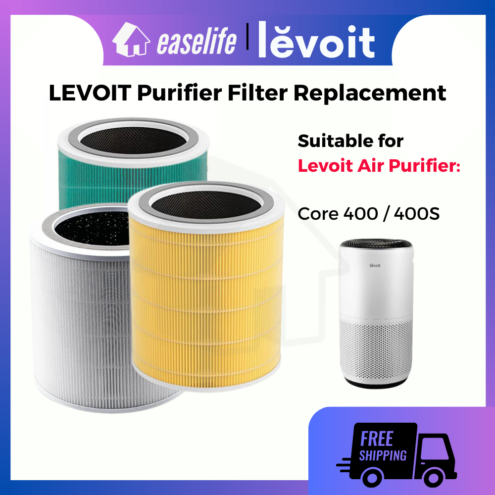 เปลี่ยน Levoit Core 400S เครื่องฟอกอากาศ Levoit Core 400S กรอง Levoit True HEPA 3-Stage Levoit ...
