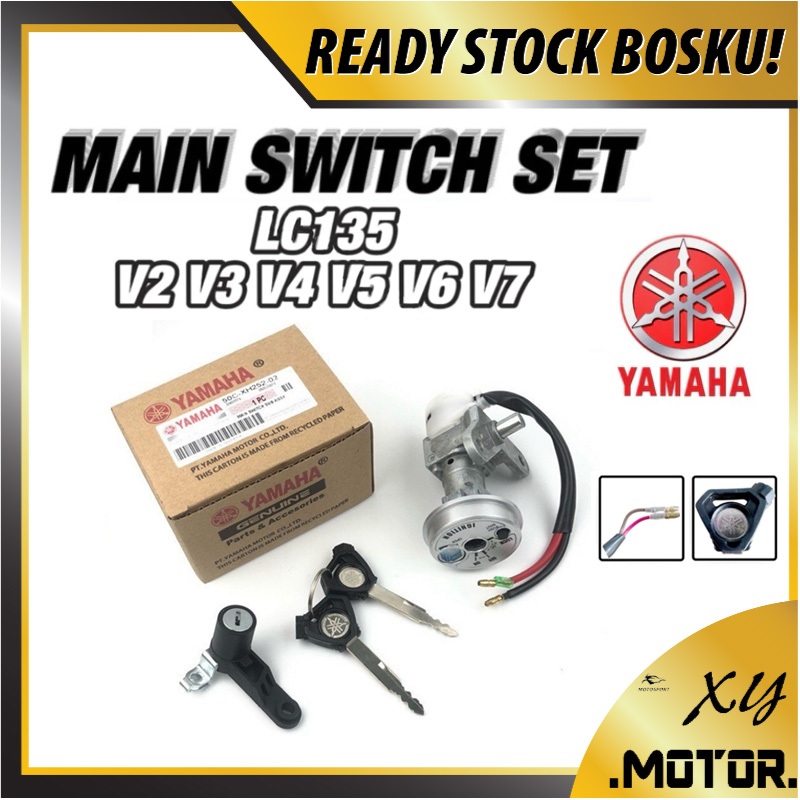 Yamaha LC135 ใหม่ V2 V3 V4 V5 V6 V7 LC-135 4S 5S รุ่น BARU 4-SPEED IGNITION MAIN SWITCH KEY ชุด ...