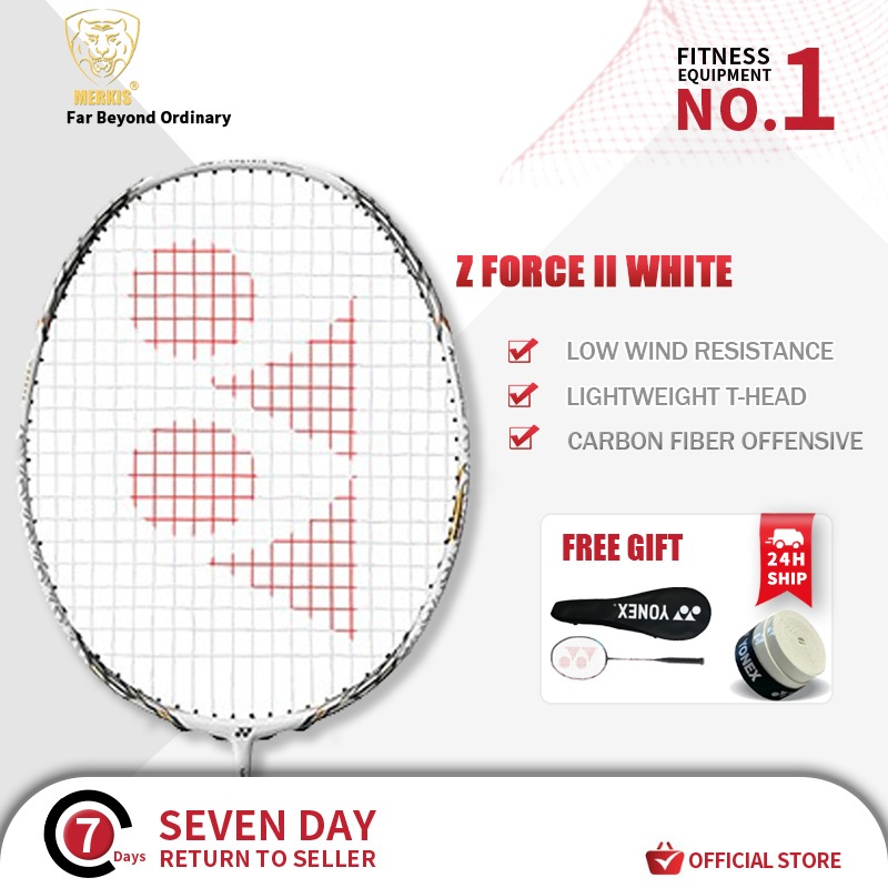 YONEX VOLTRIC Z FORCE II ไม้แบดมินตันสีขาวคาร์บอนเต็มเดี่ยว 4U 28Lbs 83g | Shopee Thailand