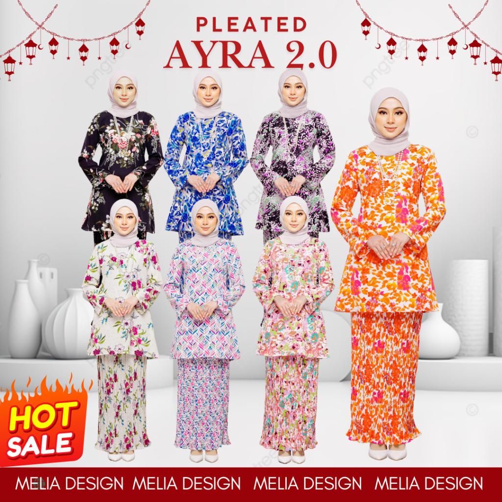 By Melia Design Baju Kurung Hot raya 2025 Kurung Ayra Moden premium ...