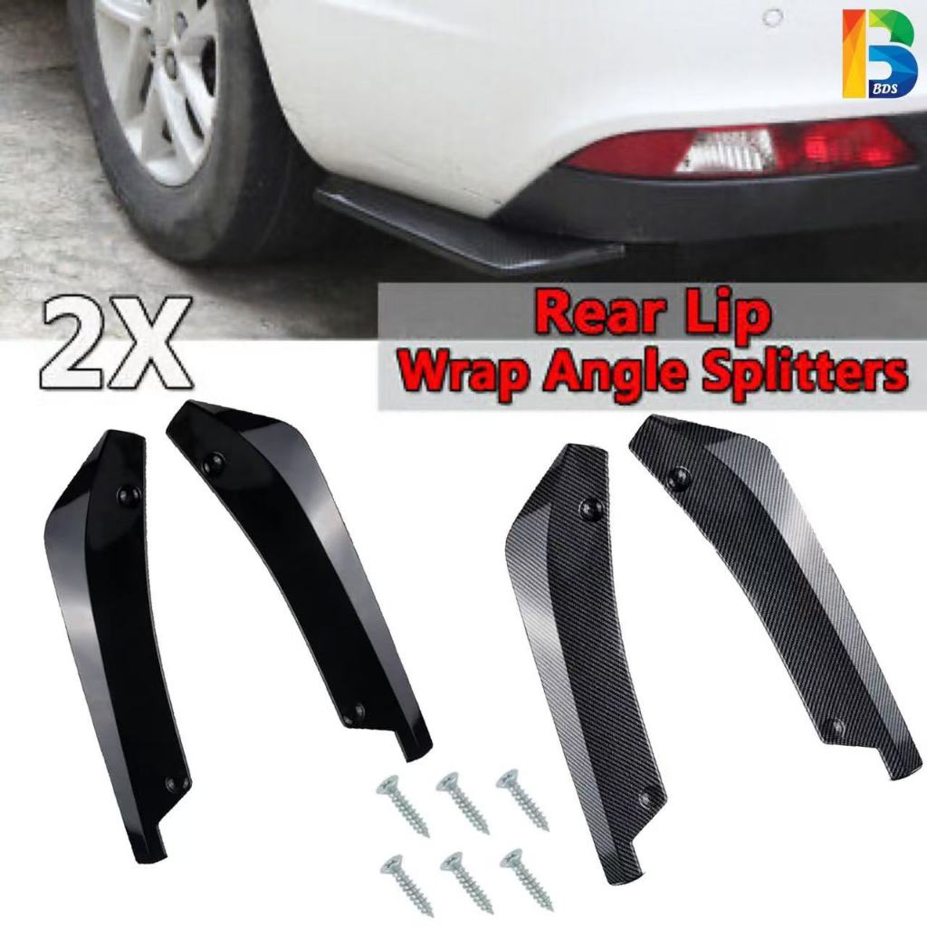2pcs Universal รถด้านหน้าด้านหลังกันชน Lip Anti Scratch Wrap มุม ...