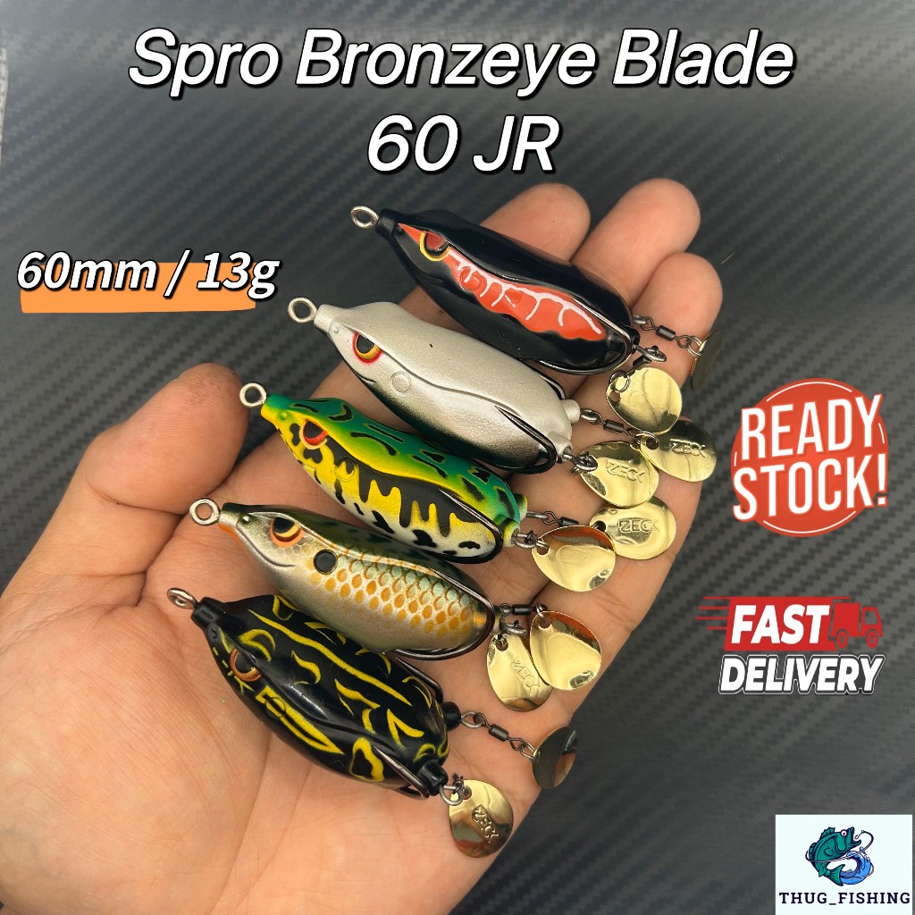 SPro Bronzeye Blade JR Frog 60mm 13g - Gewang Katak Soft Frog Kecik ...