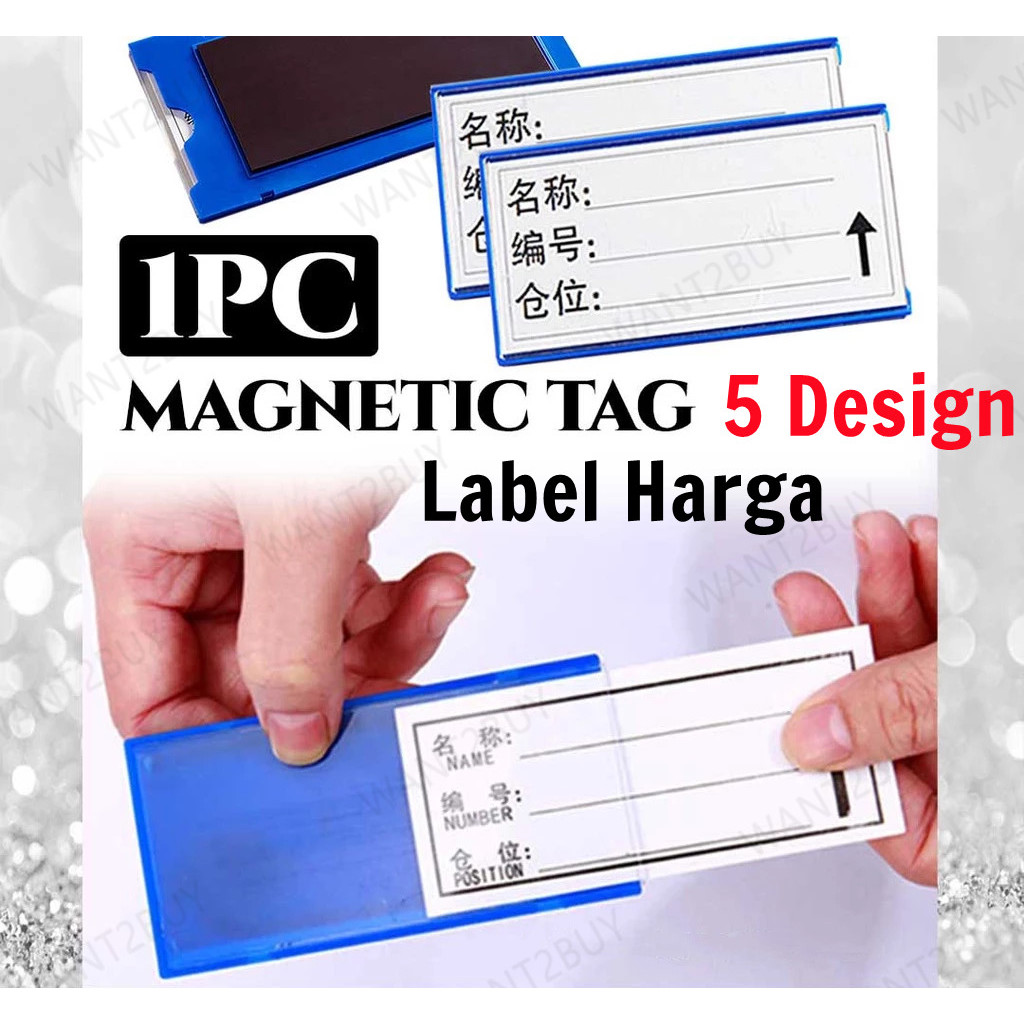 Strong Magnetic Label Harga Board Tag สําหรับ Rack คลังสินค้า Store ...