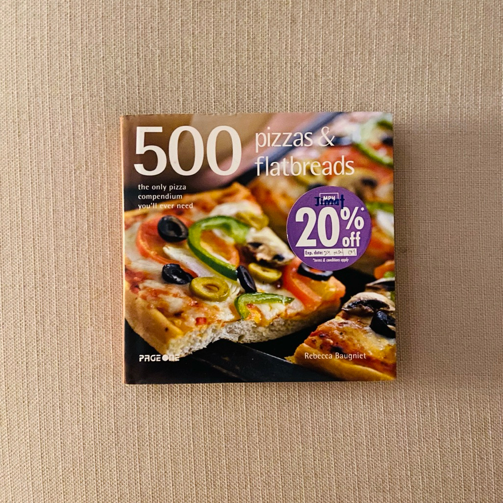 500 Pizzas & Flatbreads PageOne หนังสือทําอาหารมือสองปกแข็ง | Shopee ...