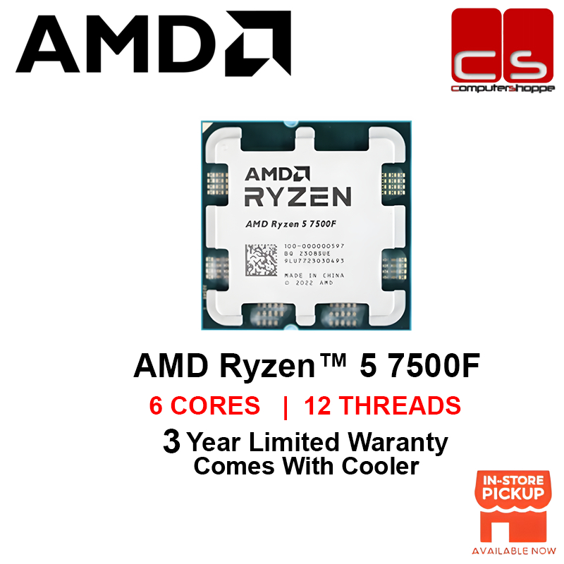 ช้อป CPU AMD Ryzen 5 7500F ราคาสุดคุ้ม ได้ง่าย ๆ | Shopee Thailand