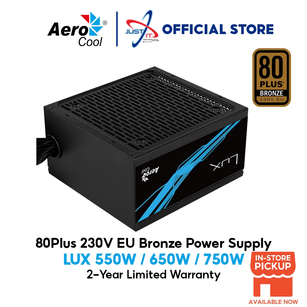 Aerocool LUX 550W / 650W / 750W 80 PLUS 230V EU BRONZE POWER SUPPLY - PSU | Shopee Thailand