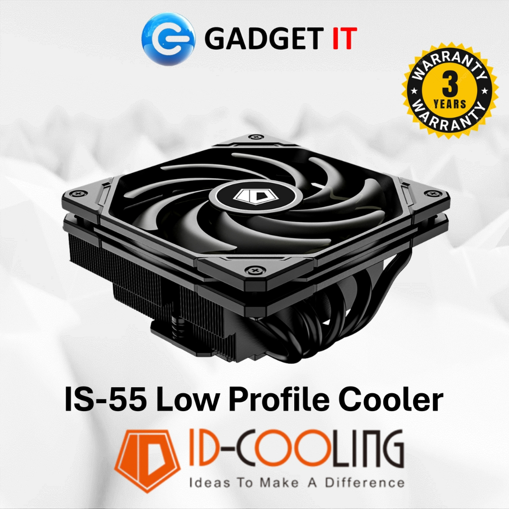 Id-cooling IS-55 LOW PROFILE AIR COOLER สําหรับ DESKTOP CPU IS55 120 ...