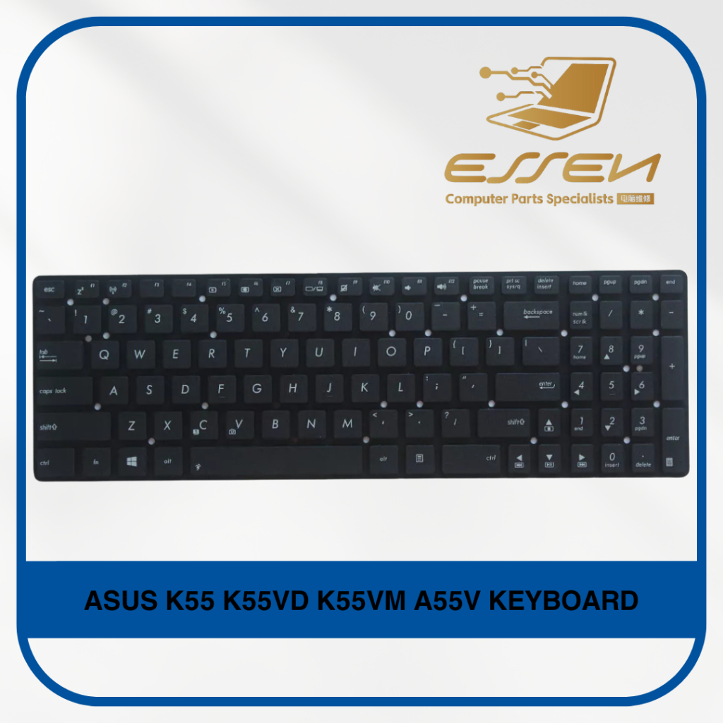 แป้นพิมพ์ทดแทนสําหรับ ASUS K55 K55VD K55VM A55V คีย์บอร์ด | Shopee Thailand