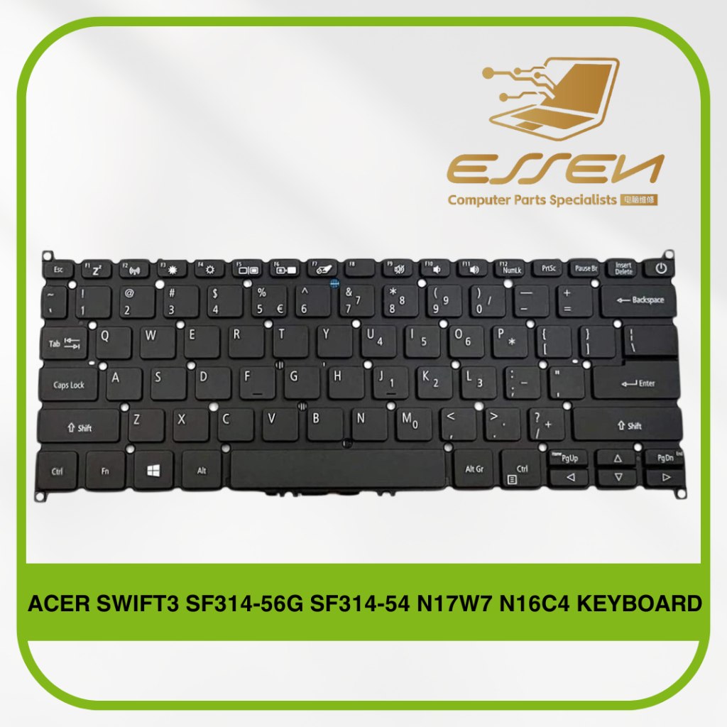 แป้นพิมพ์ทดแทนสําหรับ ACER SWIFT3 SF314-41 SF314-56G SF314-54 N17W7 ...