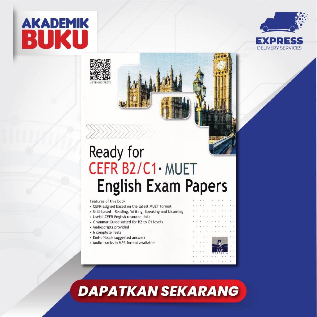 AKADEMIK BUKU SAP สําหรับ CEFR B2 C1 MUET กระดาษตัวอย่างภาษาอังกฤษ ...