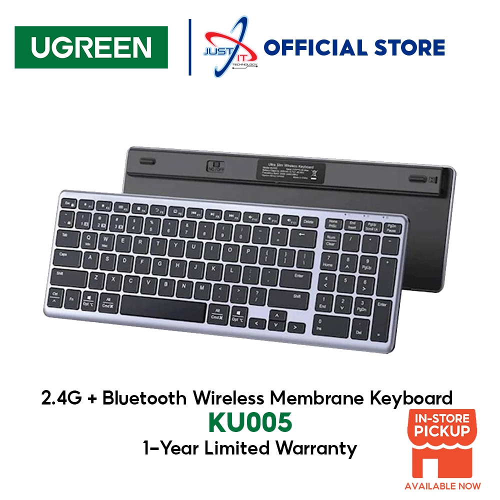 UGREEN KU005 2.4G + คีย์บอร์ด BLUETOOTH WIRELESS MEMBRANE | Shopee Thailand