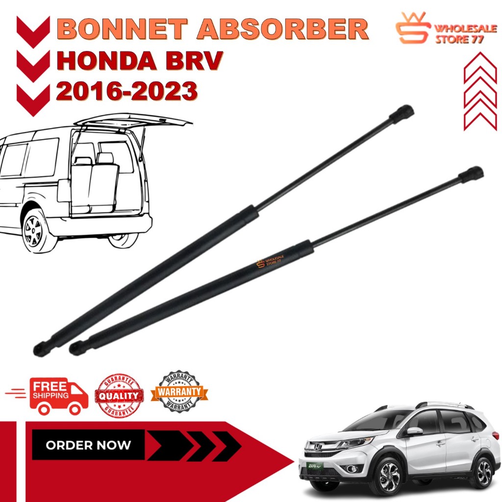 Honda BRV BR-V 2016-2022 ด้านหลัง Bonnet Damper โช้คอัพหลัง Boot Shock ...