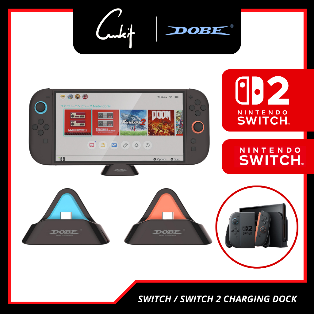 DOBE Nintendo Switch 2 / Nintendo Switch OLED แท่นชาร์จฐานขาตั้งฐานชาร์จ | Shopee Thailand