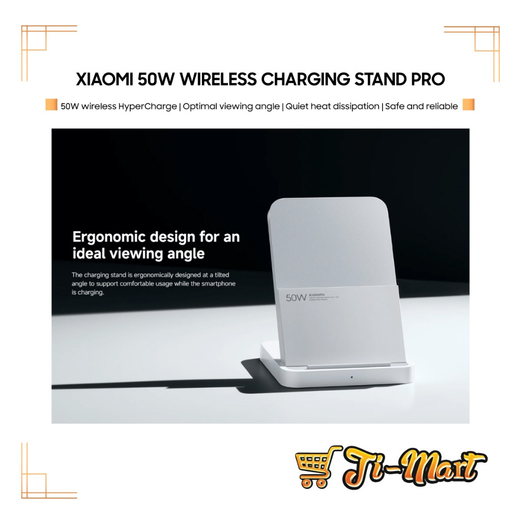 [ใหม่[ แท่นชาร์จไร้สาย Xiaomi 50W Pro [50W Wireless HyperCharge มุมมอง Optimal การกระจายความร้อน ...