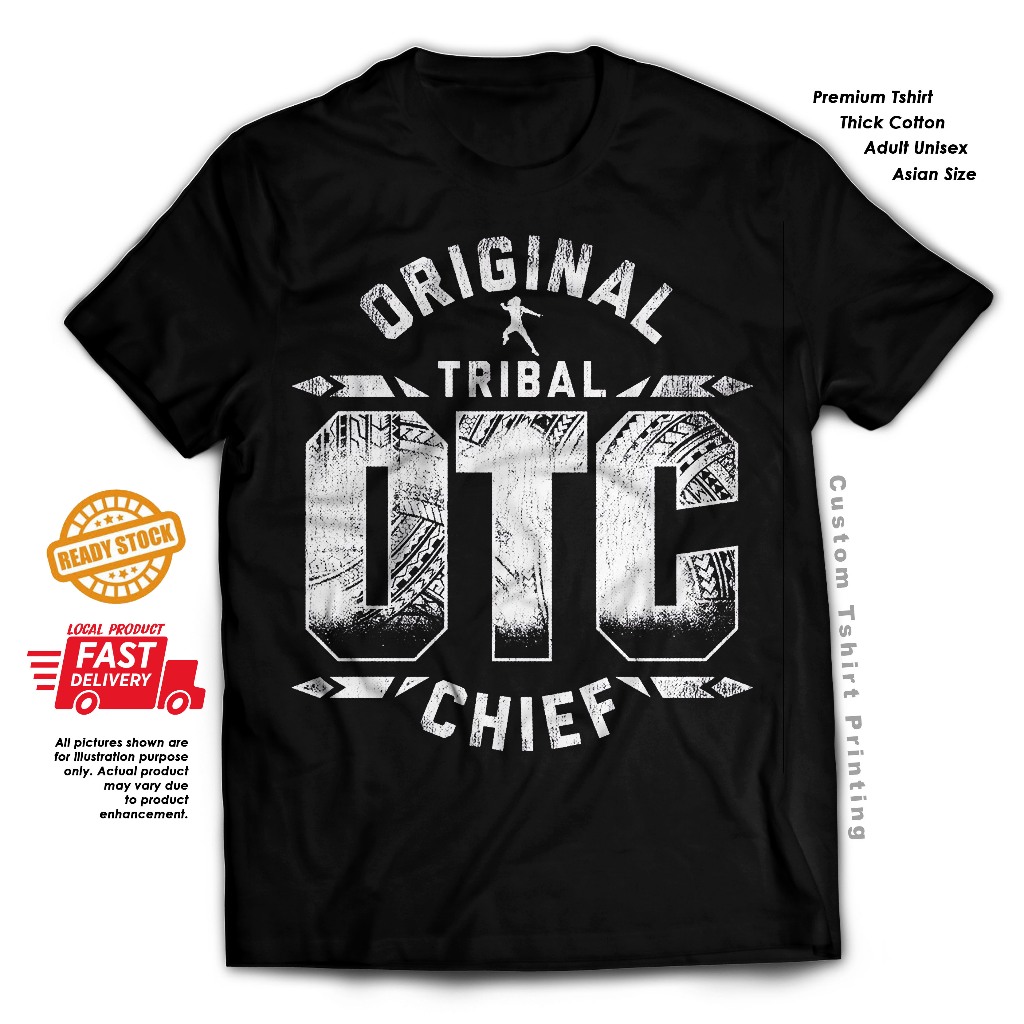 Roman Reigns Acknowledge Tribal Chief OTC tshirt cotton | Shopee Thailand