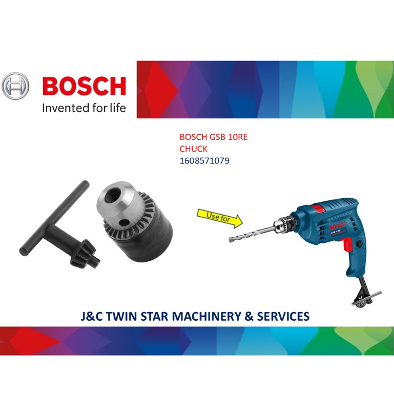 BOSCH GSB 10RE CHUCK / GBM 10RE CHUCK / GBM 350 CHUCK / GBM 350RE CHUCK ...