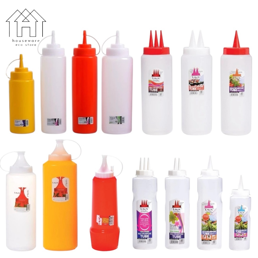 LAVA BOtol SOS SAUCE / BOTTLE KICAP/ SAUCE SQUEEZER SQUEEZEL BOTTLE ...