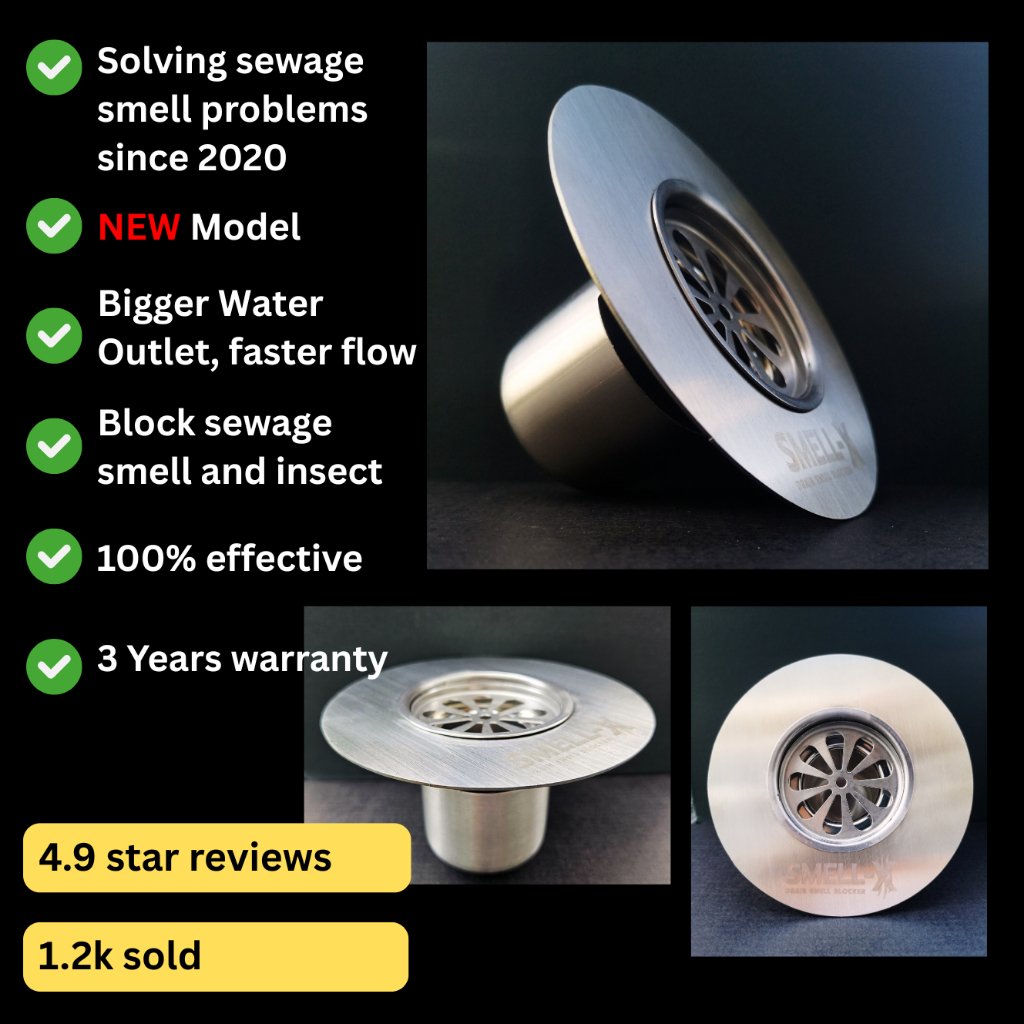 SMELL-X ท่อระบายน้ํากลิ่น Blocker Trap กลิ่นและแมลง | Shopee Thailand