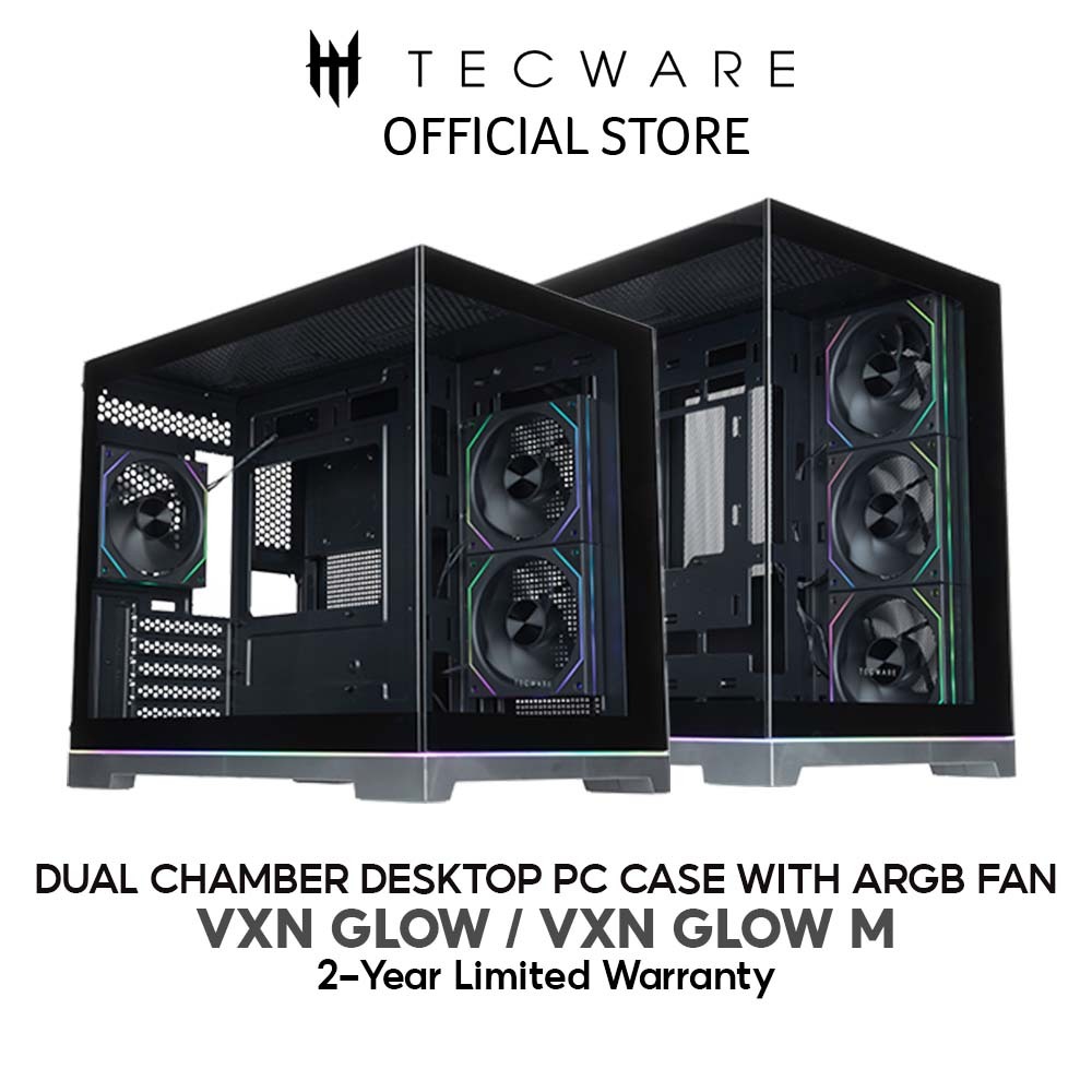 TECWARE VXN GLOW M (MATX) / VXN GLOW (ATX) TG DESKTOP PC CASING / CASE ...