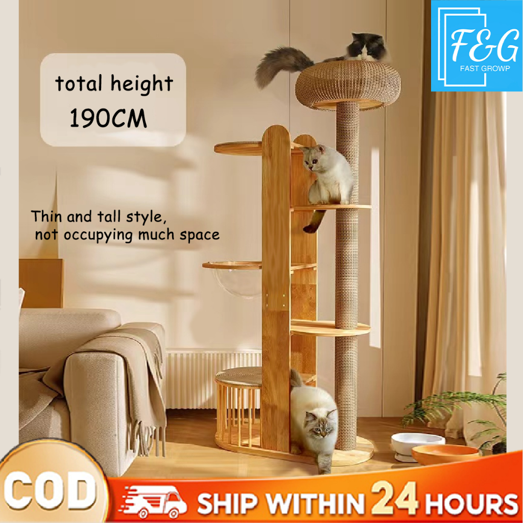 F&g cat Climbing Frame cat Scratcher memanjat kucing cat Tree house กรง ...