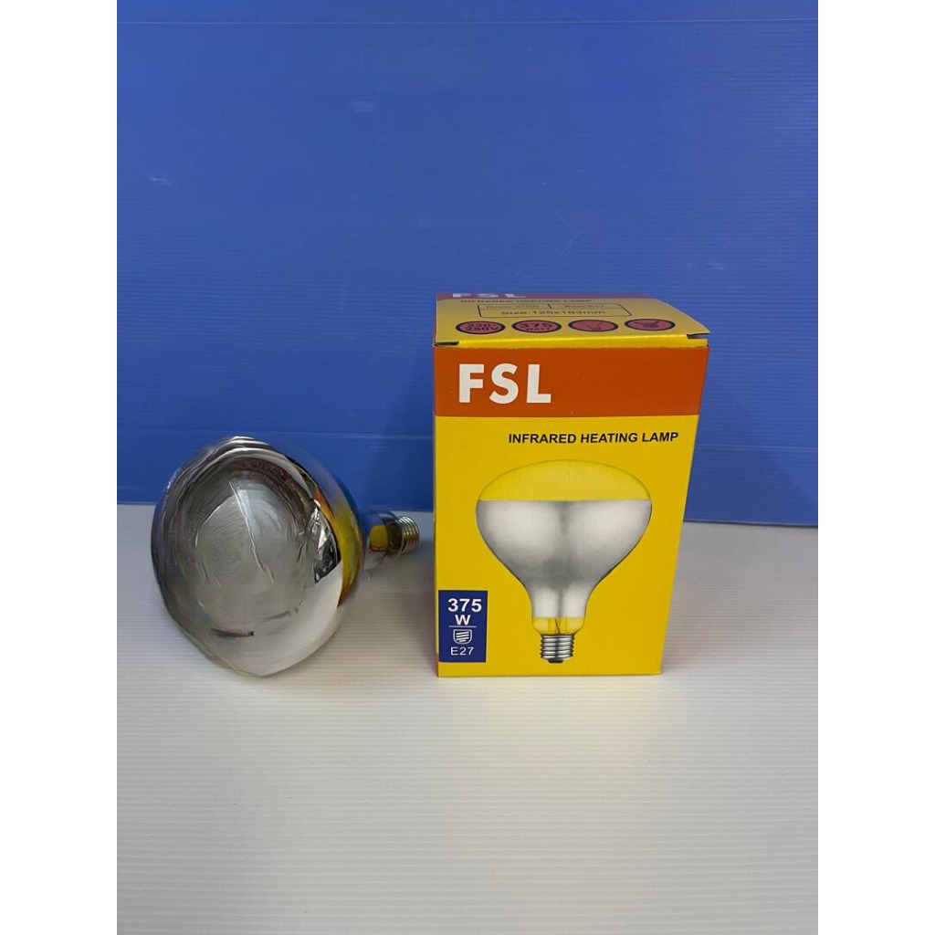Fsl 375W INFRARED HEATING LAMP BULB E27 [CLEAR] | Shopee Thailand