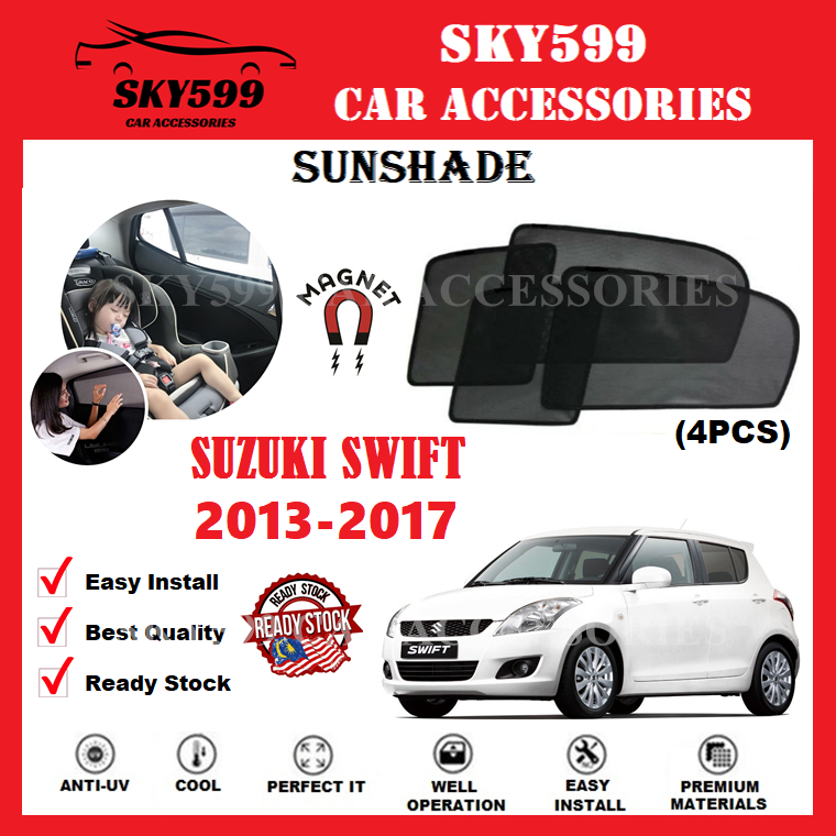 (แม่เหล็ก)ม่านบังแดด Suzuki Swift azg 2013-2017 Epic [4 ชิ้น] | Shopee ...