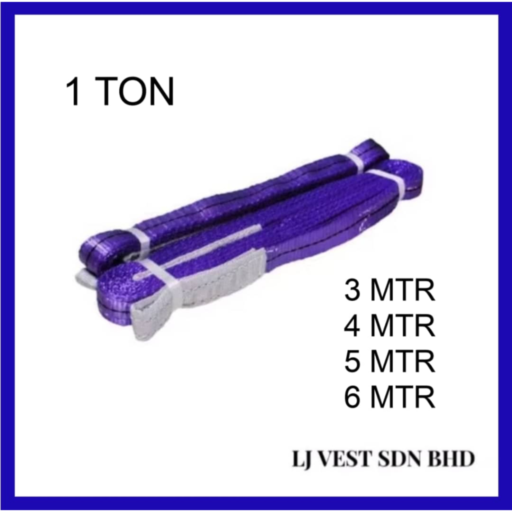 Webbing SLING 1 TON LIFTING SLING TOWING BELT | Shopee Thailand