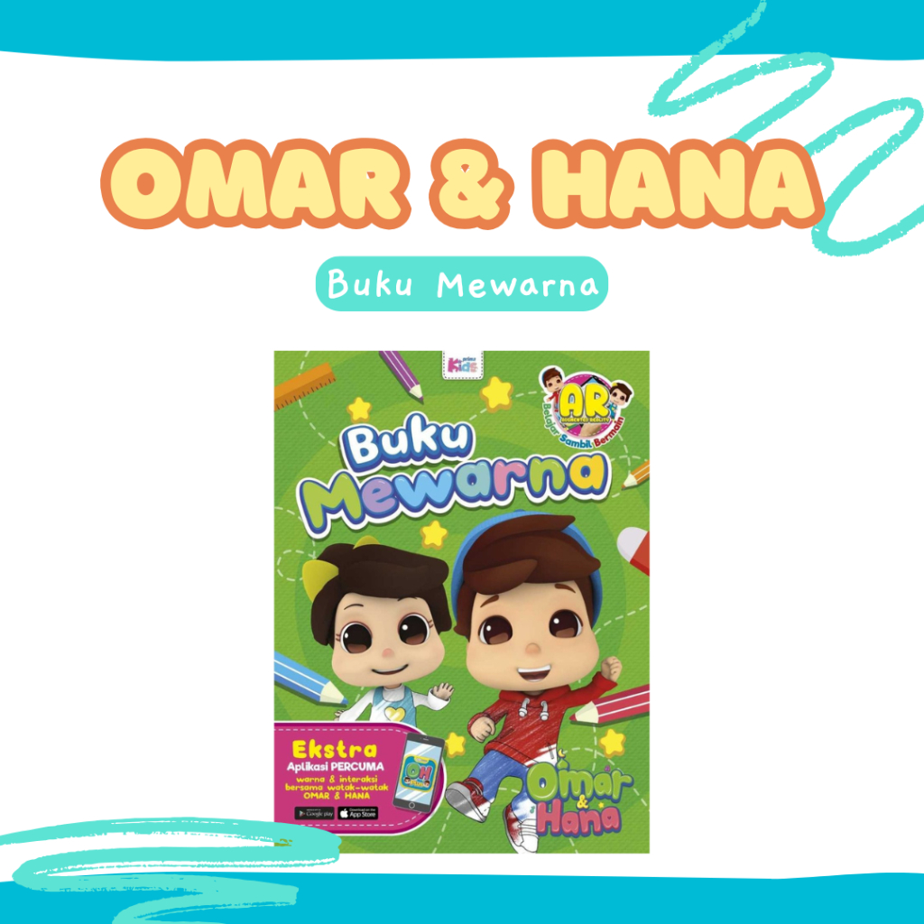 Omar & Hana Coloring Book หนังสือเด็ก [Prim Kids] | Shopee Thailand