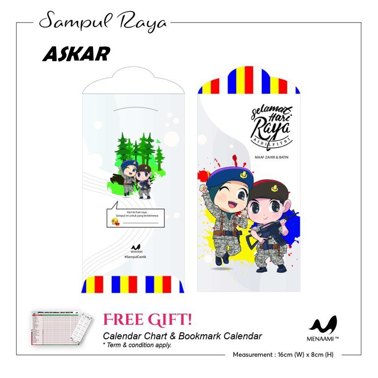 [ Official ] ASKAR TENTERA SAMPUL RAYA 2025 ANGPAO CANTIK MONEY PACKET ...