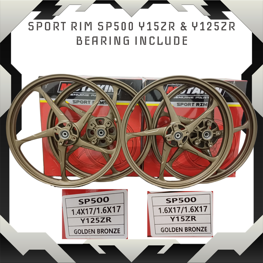 Sport RIM Y15ZR Y16ZR Y125ZR SP500 MUTAKIN 5 BATANG FULL CHOP SP 500 ...