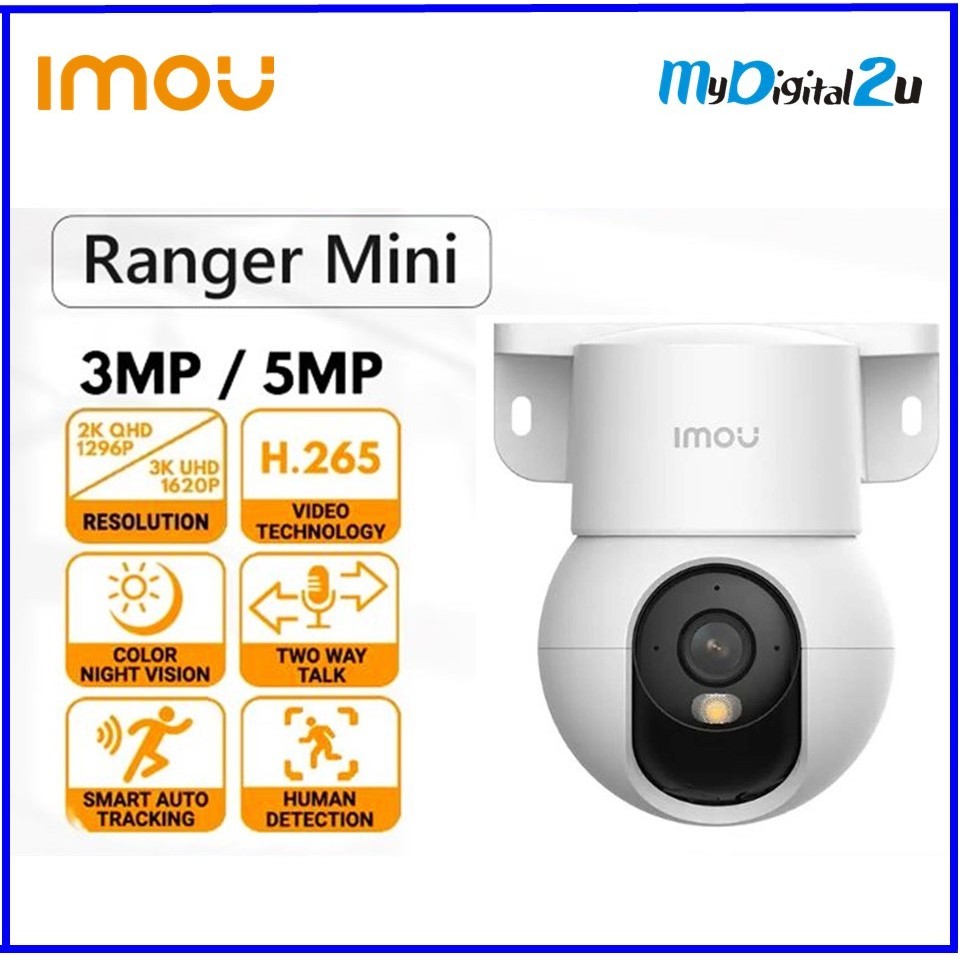 Imou Ranger Mini 3MP 5MP กล้อง Wifi ในร่มพร้อมขาตั้งติดผนังการมองเห็น ...